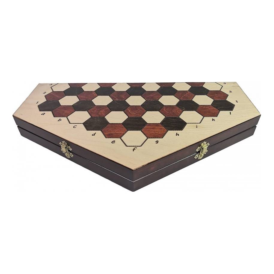 Hexagonal chess, burnished chessboard (S-1/H)