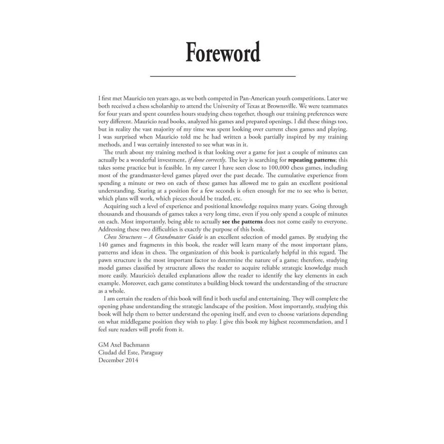 Mauricio Flores Rios "Chess Structures - A Grandmaster Guide" (K-3665)