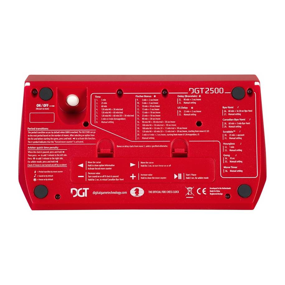 DGT2500 Official FIDE Chess Clock (ZS-37)